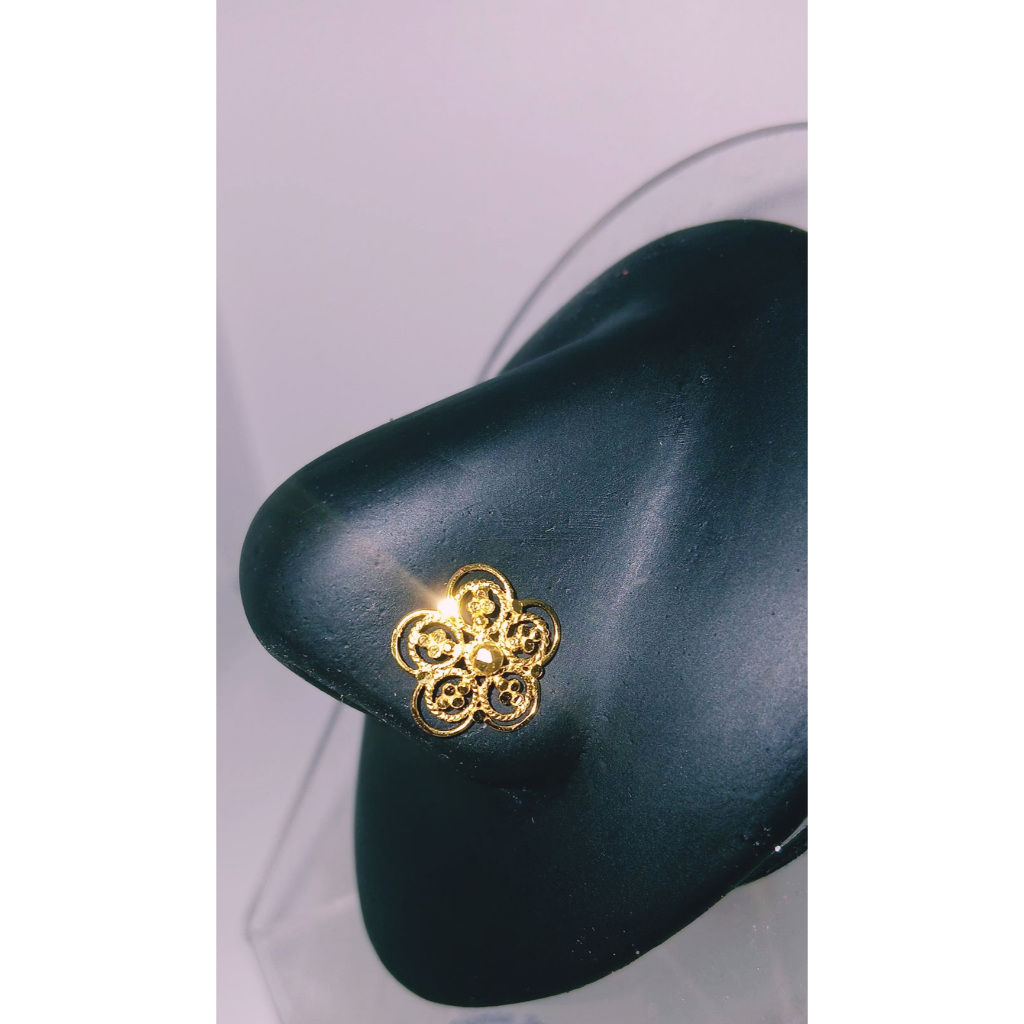 Mega Sale!!! Gold Design Nose Stud @ Mukuthi 1'cm [Ready Stock + 24 Hrs ...