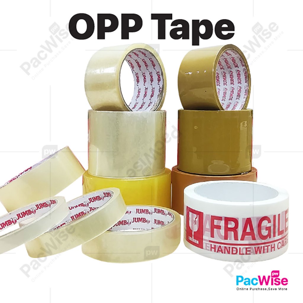OPP Packing Tape–Transparent / Brown | Self Adhesive Cellophane Tape ...