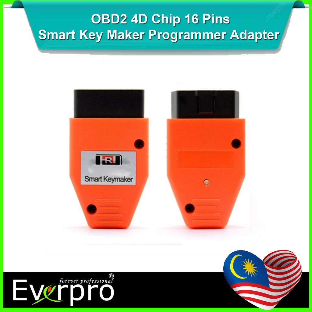 OBD2 4D Chip 16 Pins Smart Key Maker Programmer Adapter | Shopee Malaysia