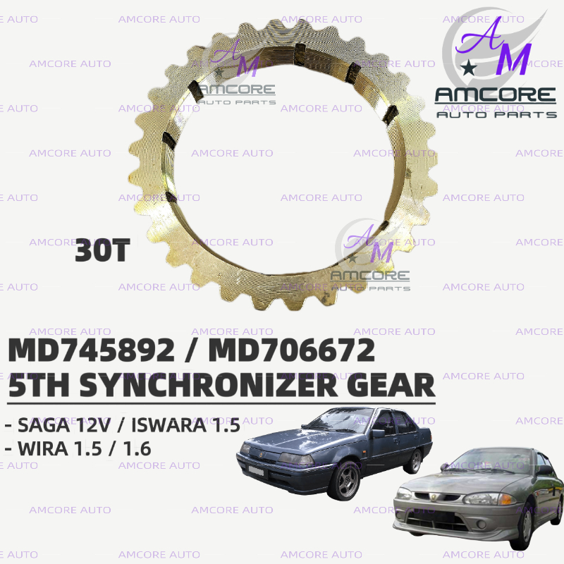 PROTON WIRA / SAGA (30T) - 5TH SPEED GEAR SYNCHRONIZER RING GEAR ...