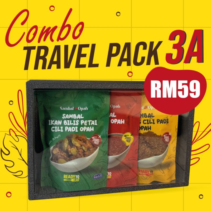 PROMO RAYA HAJI COMBO SAMBAL OPAH FOOD BY MASMIRA TRAVEL PACK DAN BOTOL ...