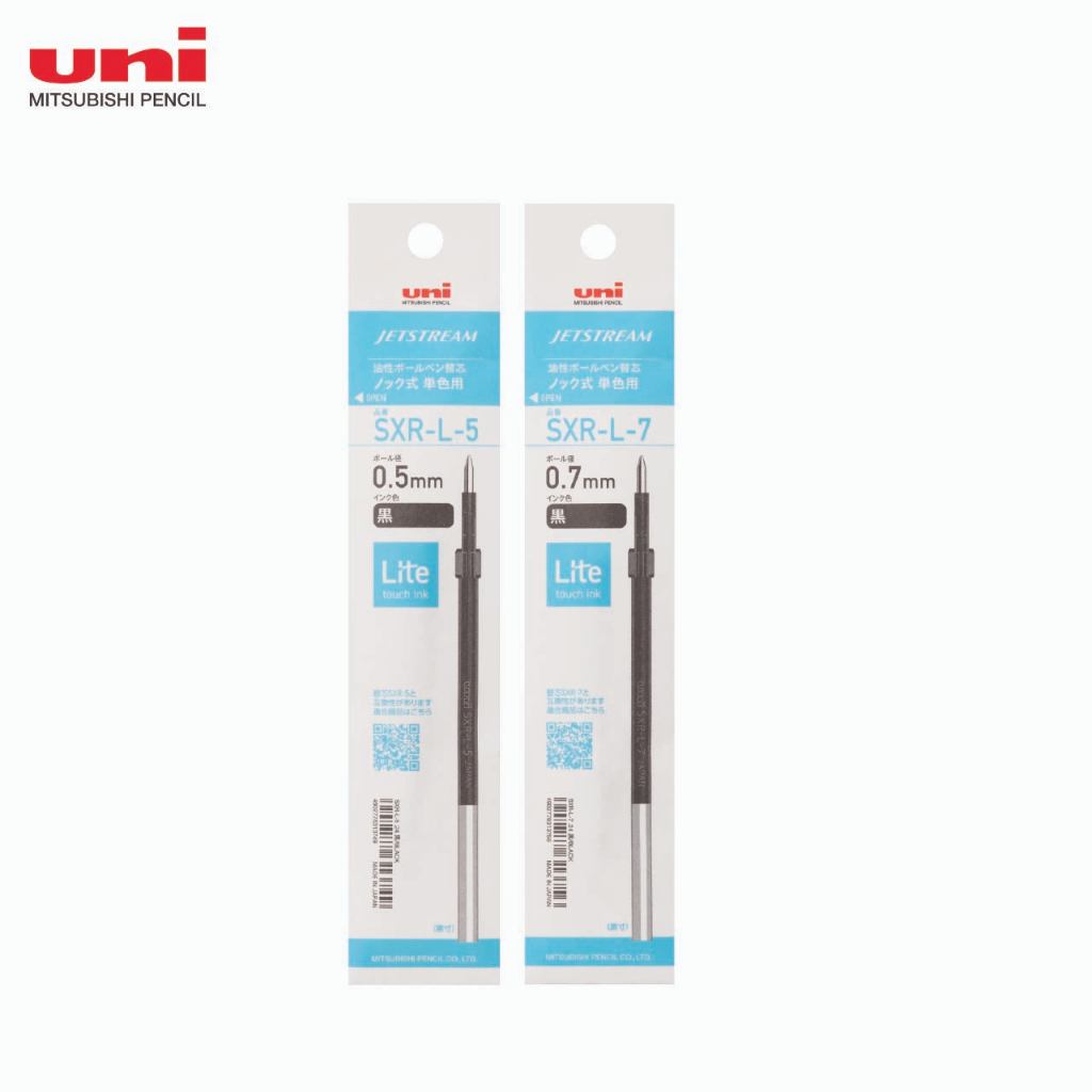 【Uni】Jetstream Lite Touch Ballpoint Pen Refill Black Ink 0.5mm/0.7mm ...