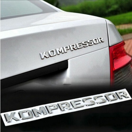 Mercedes-Benz KOMPRESSOR Logo Car Rear Trunk Body Decal Emblem Badge ...