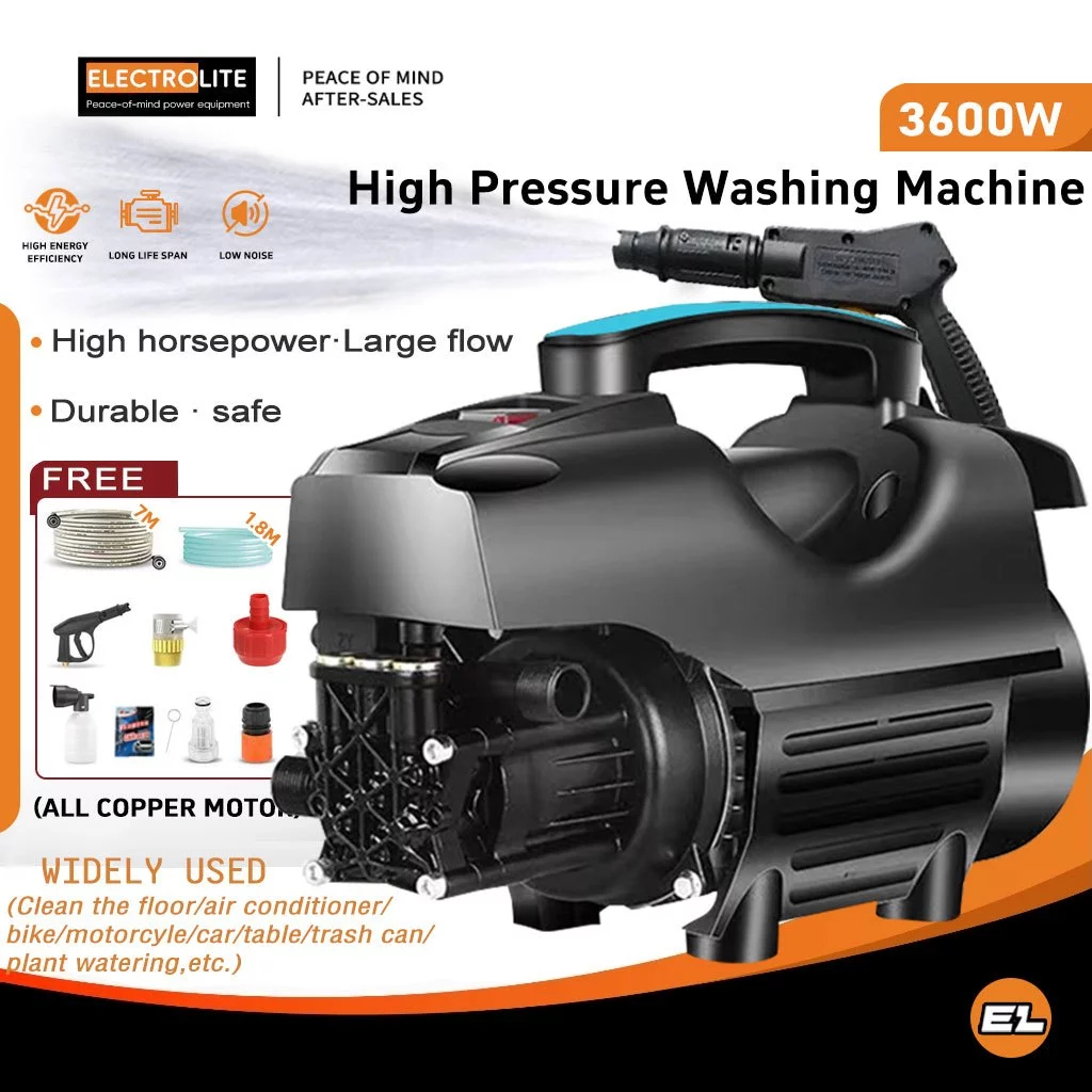 3600W Water Jet Car High Pressure Cleaner 220V Car Wash Home Portable ...