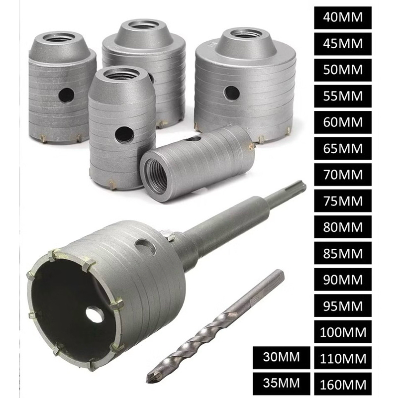 MY.Jubin SDS PLUS COATED CONCRETE CORING DRILL BITS WALL AIR COND ...