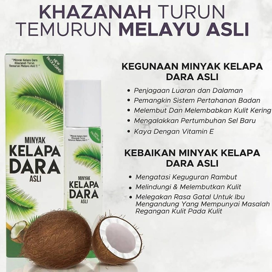 Dherbs Minyak Kelapa Dara100ML | Shopee Malaysia