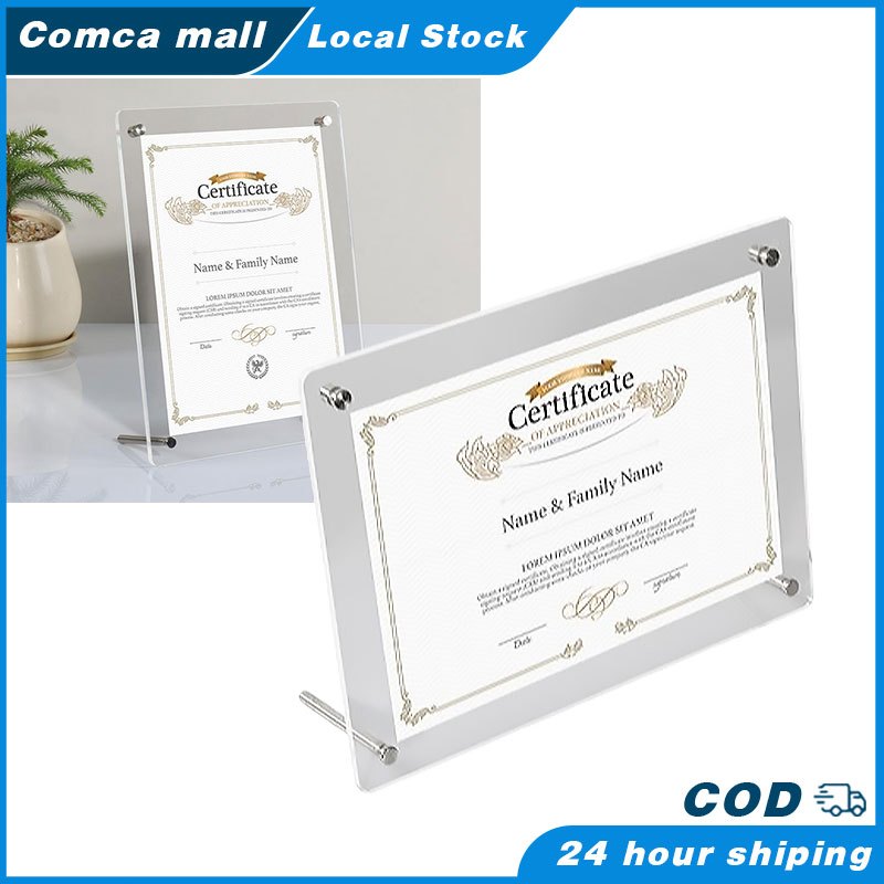 Picture Frame Acrylic Stand / Acrylic Transparent Photo Frame ...