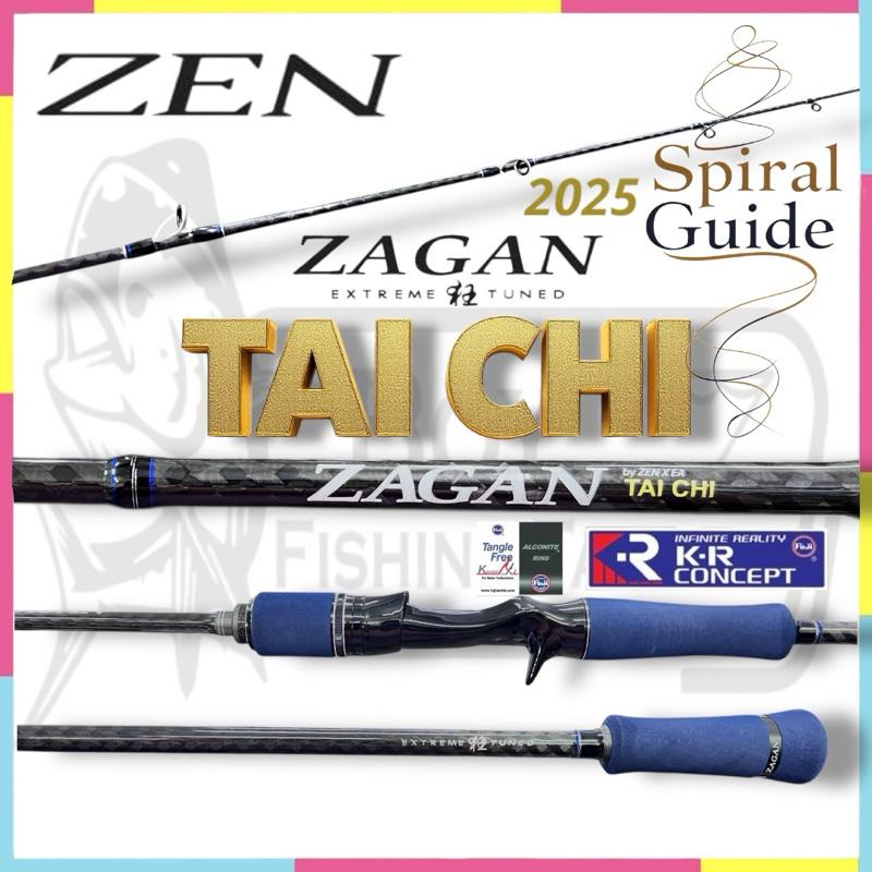 2025 ZEN ZAGAN TAI CHI BAITCASTING SPINNING JIGGING BOTTOM FISHING ROD ...