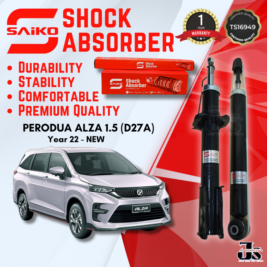 SAIKO ORIGINAL PERODUA ALZA NEW 1.5 D27A /VELOZ - Shock Absorber FRONT ...