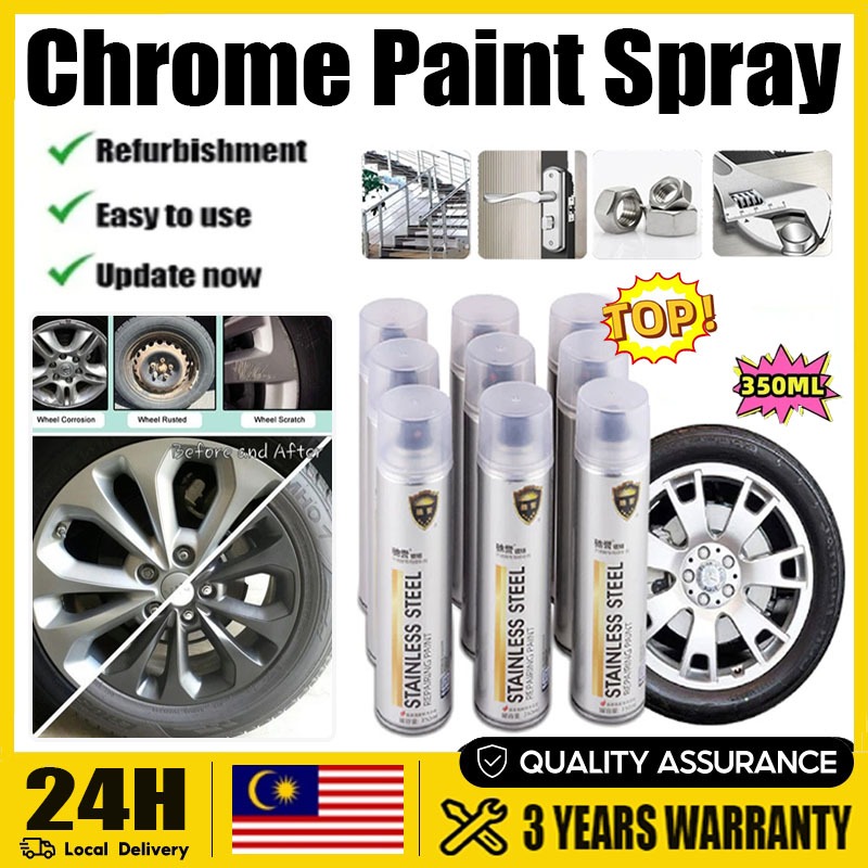 Malaysia Spot 350ML No Rust Chrome Paint Spray Cartridges With Chrome ...
