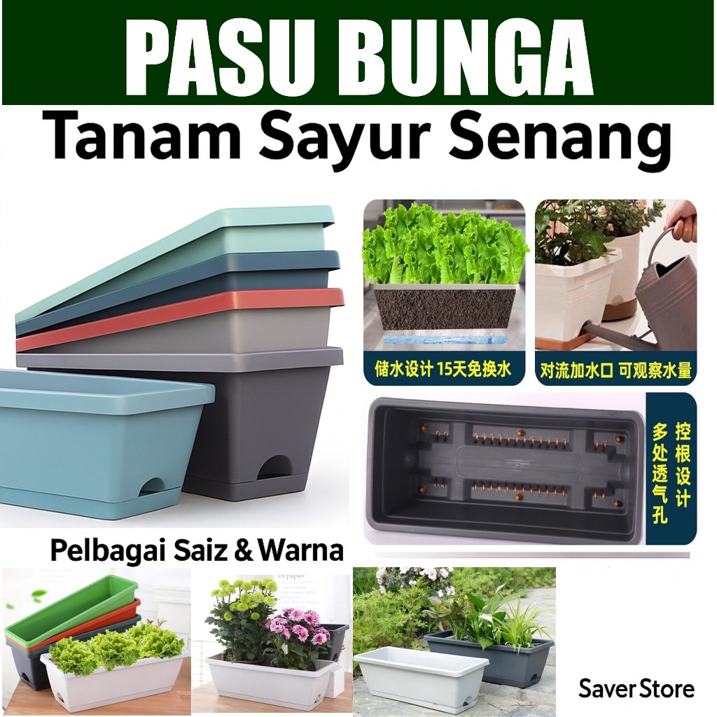 Pasu Bunga Pasu Tanam Sayur | 花盆种菜专用盆 | Flower Pot Vegetable Planting ...