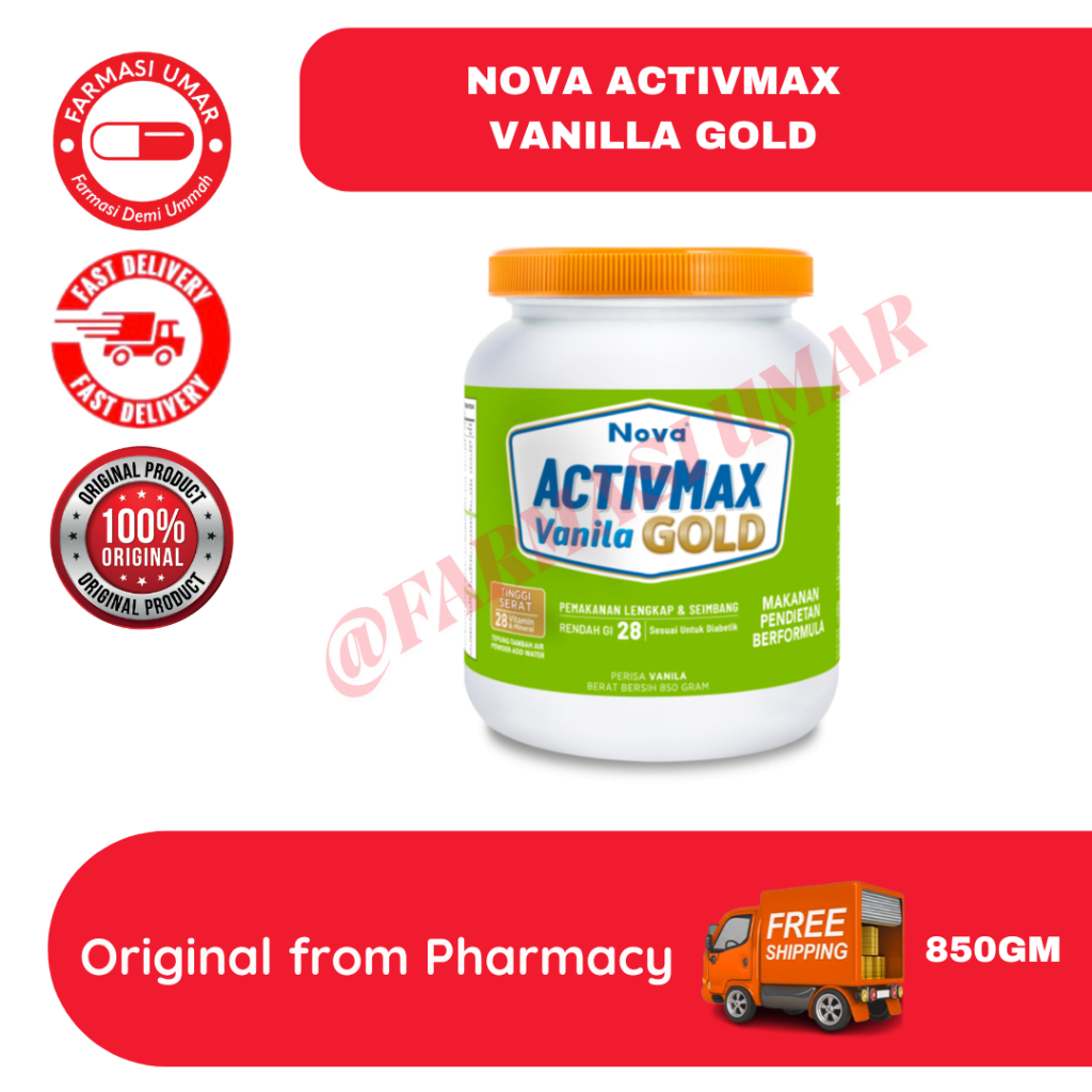 NOVA ACTIVMAX VANILA GOLLD 850G (SUSU UNTUK KENCING MANIS & DIABETES ...