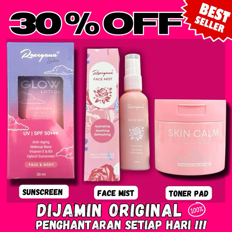 ROZYANA SUNSCREEN | TONER | FACEMIST ORIGINAL HQ | Shopee Malaysia