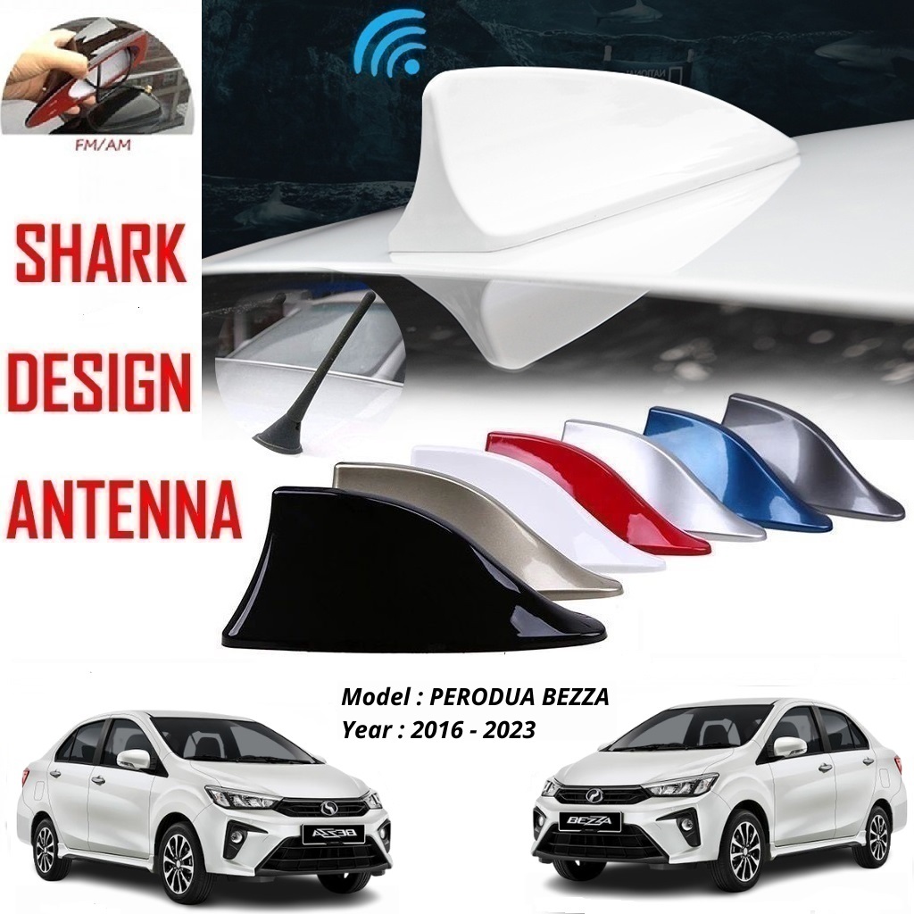 Perodua Bezza Car AM/FM Radio Shark Fin Antenna Booster Antena Kereta ...