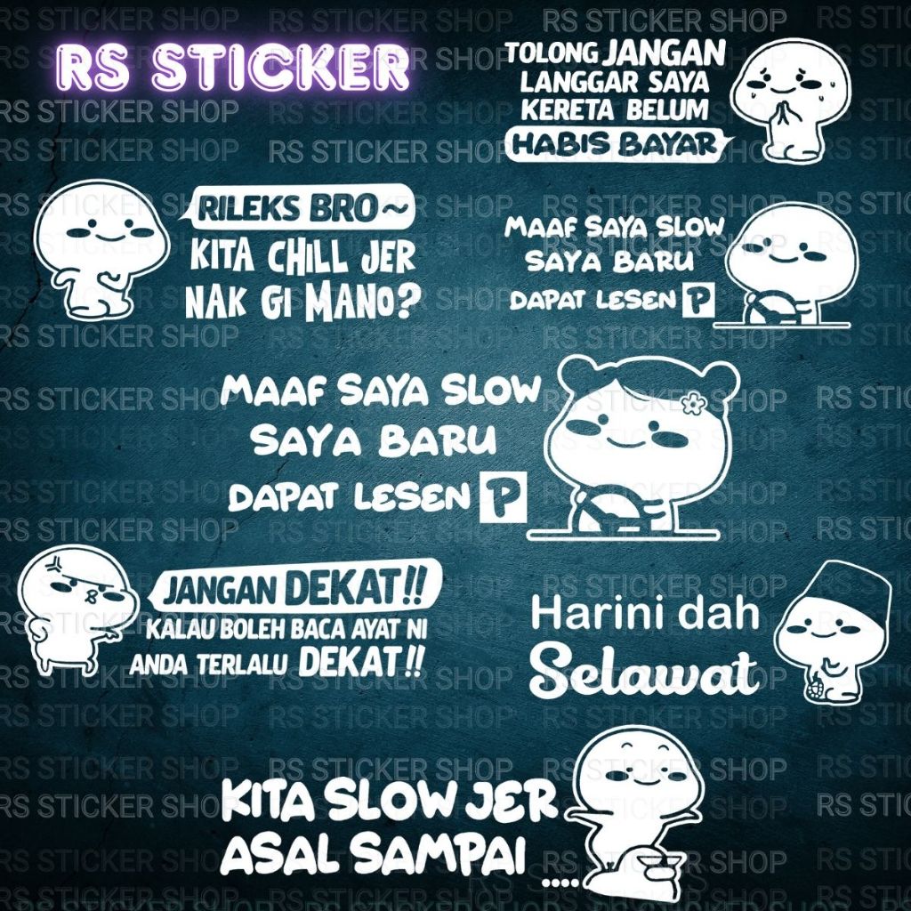 Sticker Emoji Jangan Dekat Jangan Langgar Jangan Terlampau Pinjam 100 ...