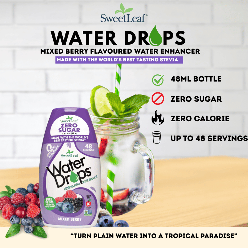 Sweetleaf Stevia Mixed Berries Water Drops® 48ml Water Flavour Enhancer Sweetener | Shopee Malaysia