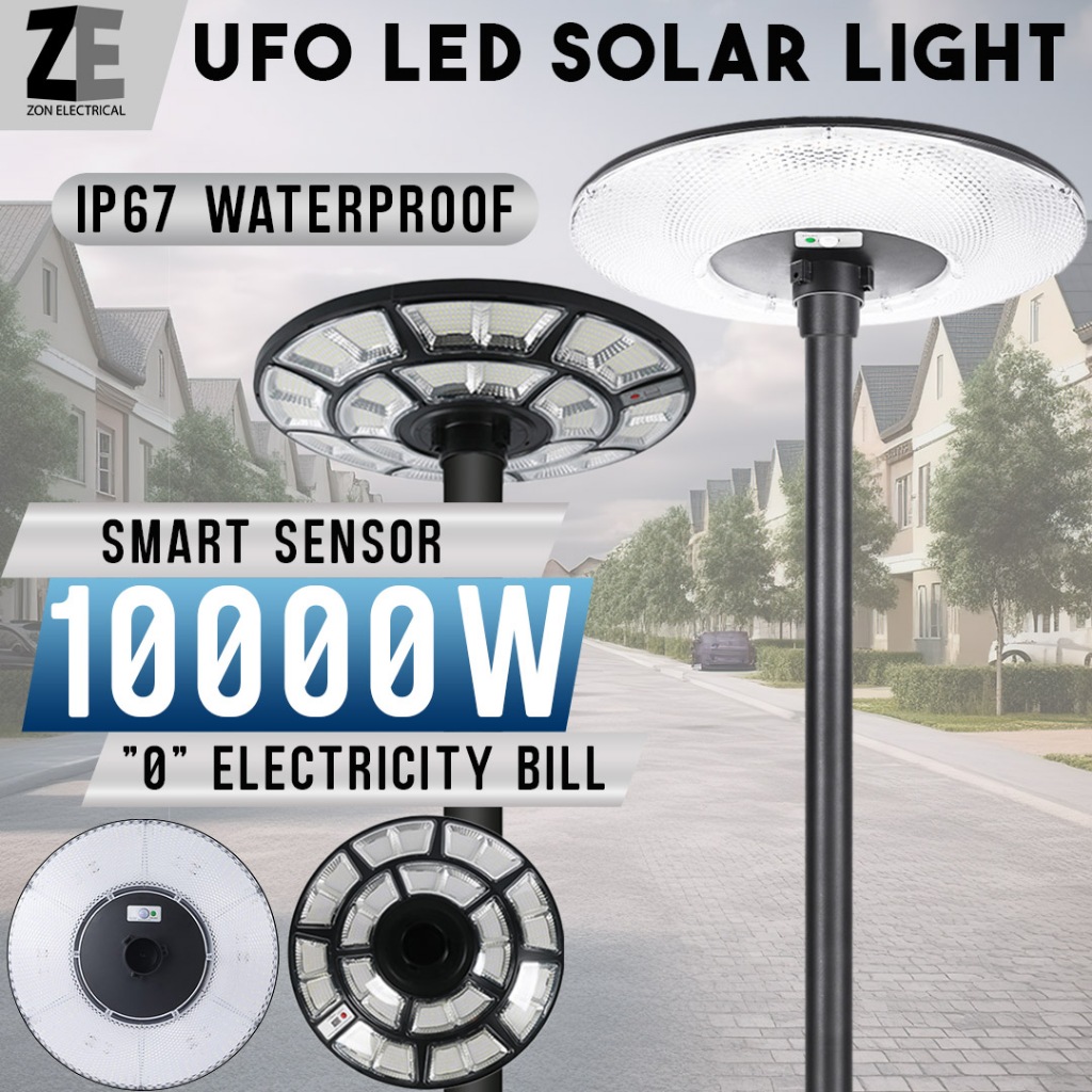 Lampu Solar Light Outdoor lighting 35000W UFO Solar LED Street Light Waterproof IP67 Solar ...