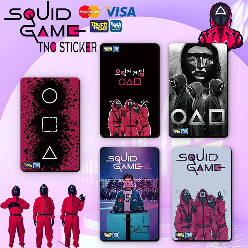 Squid Game Sticker - Tng Touch N Go/Bank Card Sticker Cover (Buy4Free1 ...