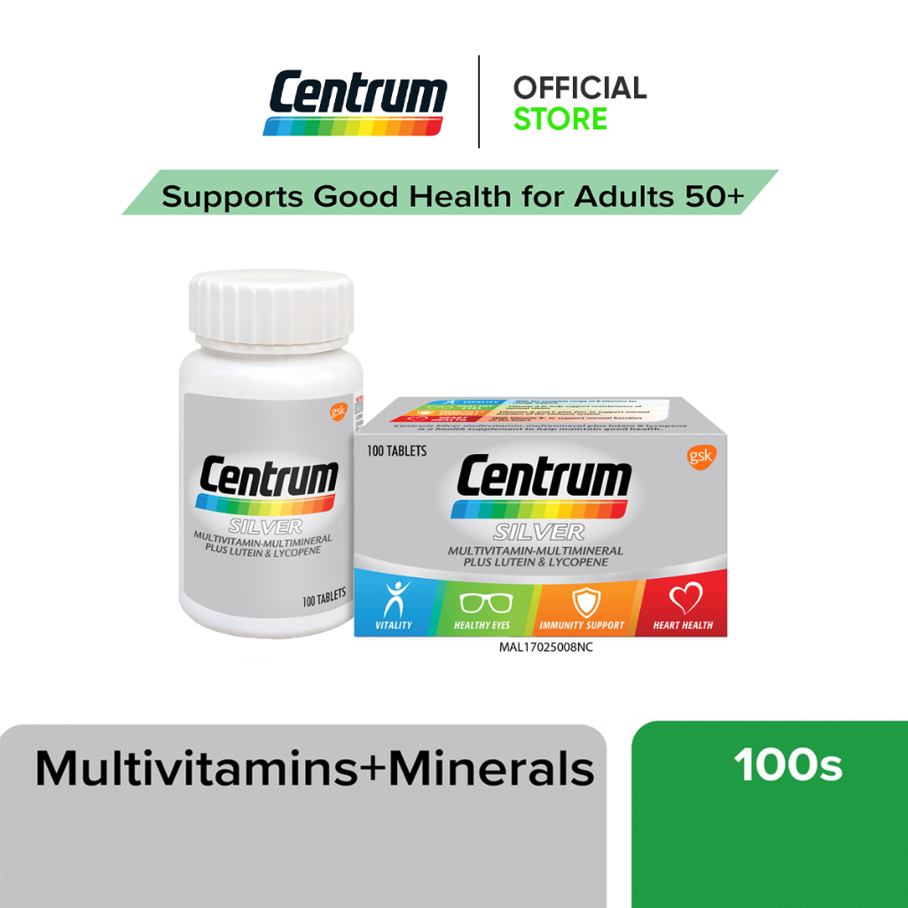 [GWP] Centrum Silver Multivitamin-Multimineral Plus Lutein for Healthy ...