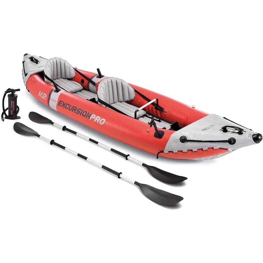 Intex Explorer K2 Kayak, 2-Person Inflatable Kayak Set with Aluminum ...
