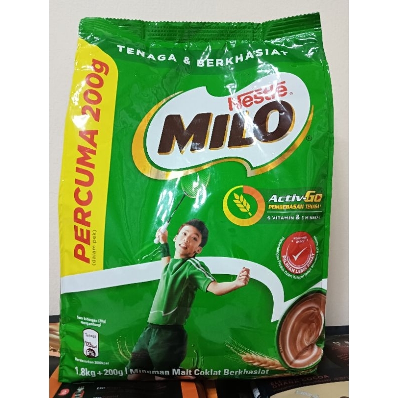 NESTLE MILO ACTIV-GO-HCL 1.8Kg + 200g | Shopee Malaysia