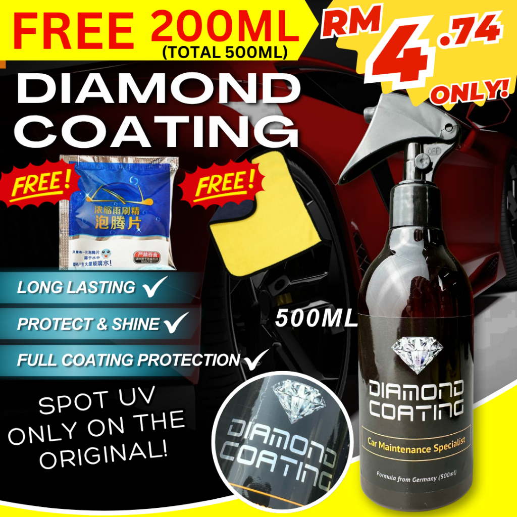 500ml Diamond Coating Ceramic Quick Coating Spray Car Polish Headlamp ...