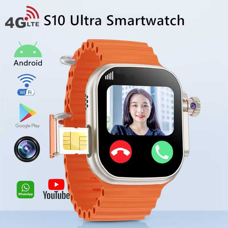 S8 UItra watch Camera Video Call GPS Heart Rate Android Smartwatch ...