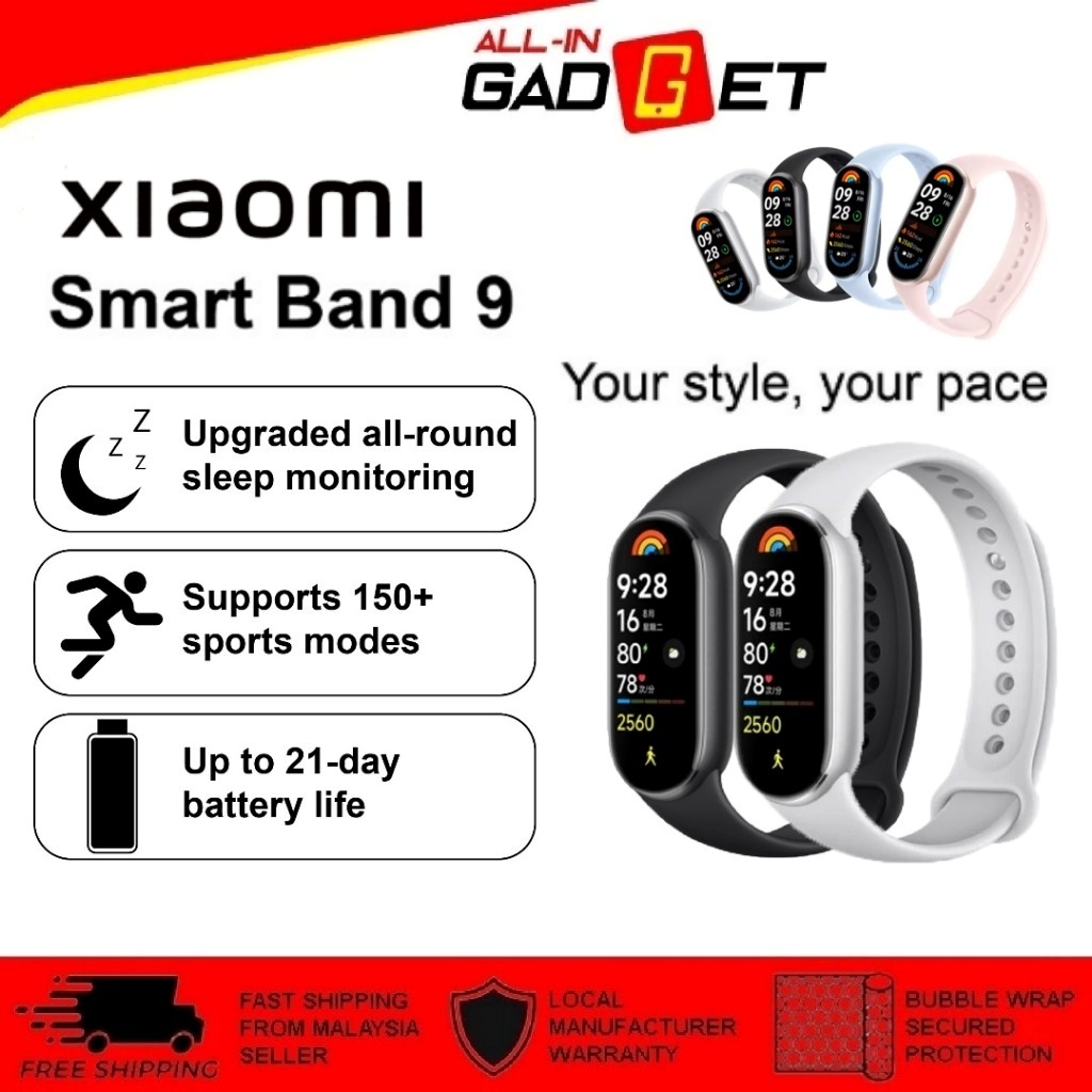 Original Malaysia Xiaomi Smart Band 9 | Xiaomi Smart Band 9 Active ...