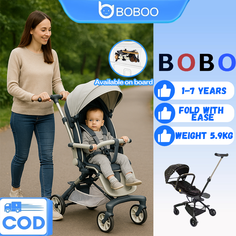 Cod Stroller Baby 2 Two Way 4 Wheels Magic Stroller Foldable 360 ...