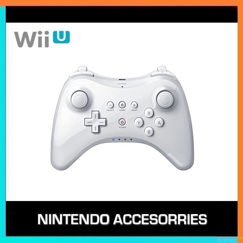 Nintendo Wii U Wireless Bluetooth Pro Controller Enhanced Classic ...