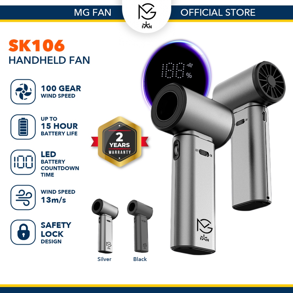 MG Fan Handheld Fan Portable Fan Turbo High Speed Kipas Tangan Mini Fan ...