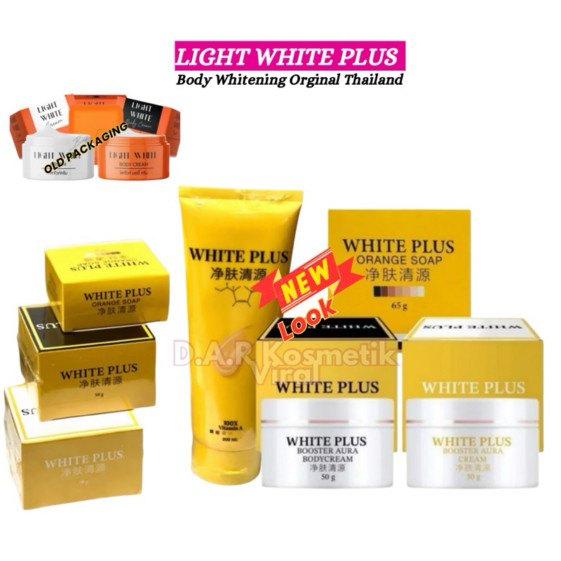 LIGHT WHITE PLUS BODY CREAM 3IN1 | SOAP | BOOSTER AURA BODY CREAM ...