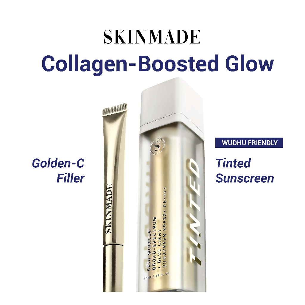 SKINMADE Collagen-Boosted Glow (Golden C + Skin Miracle Broad-Spectrum ...
