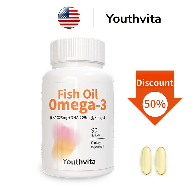Youthvita Fish Oil Omega 3 EPA DHA Triple Strength (1000mg x 90 ...