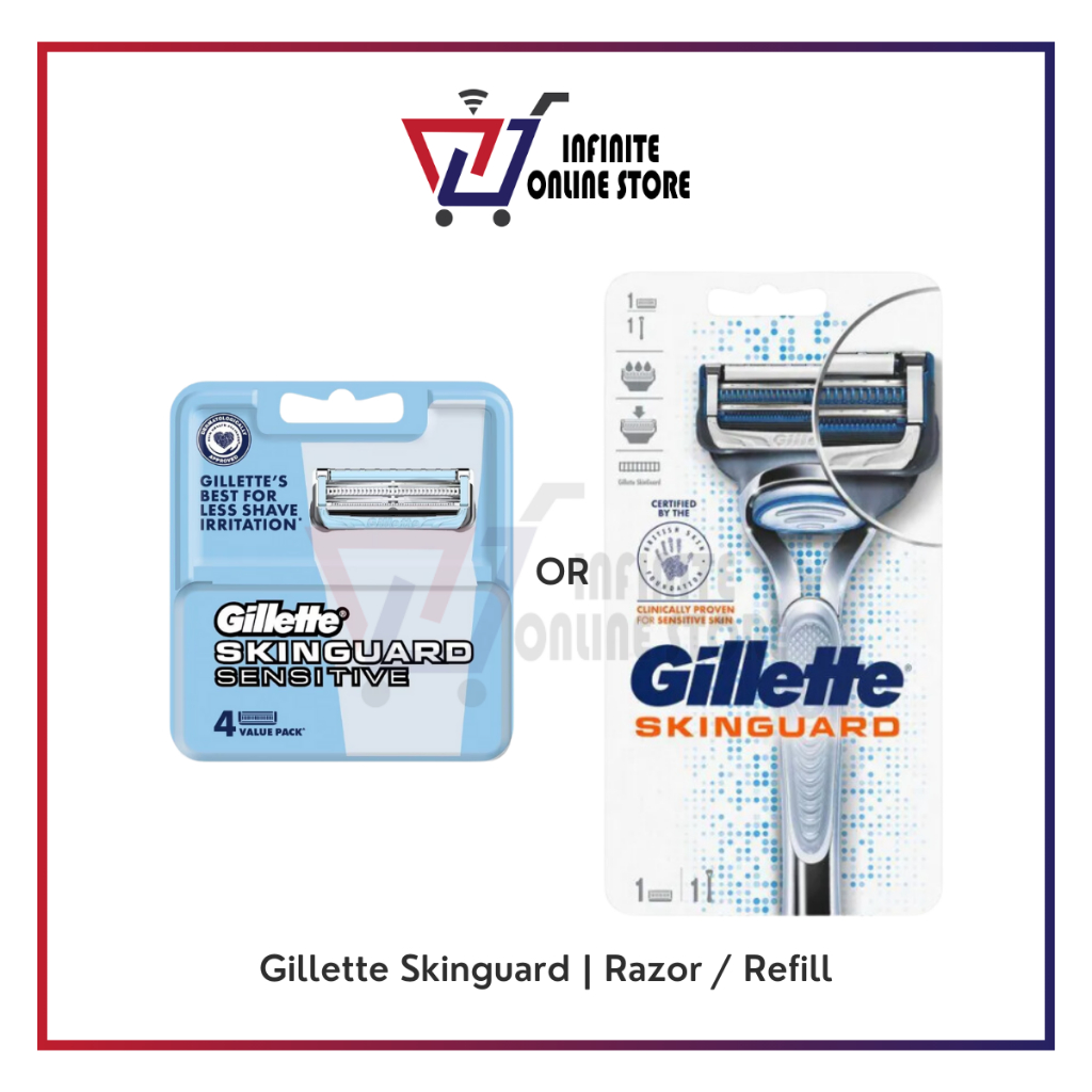 GILLETTE Skinguard Razor / Refill | Shopee Malaysia
