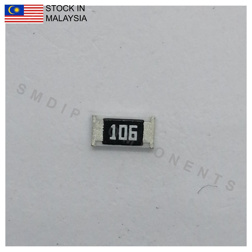 10 PCS Yageo 10M ±5%, 0603 SMD Resistor (106) | Shopee Malaysia