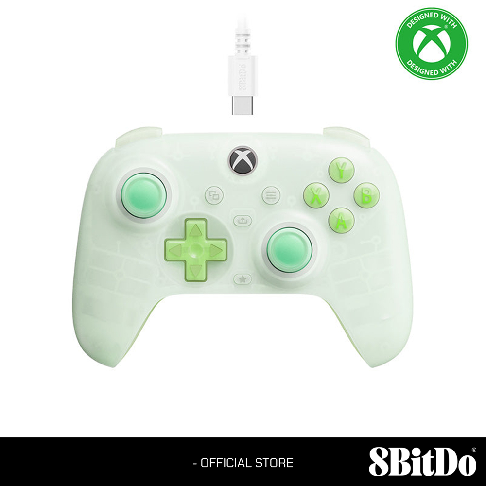 8Bitdo Ultimate Mini Wired Controller - Translucent Green + Game Pass ...