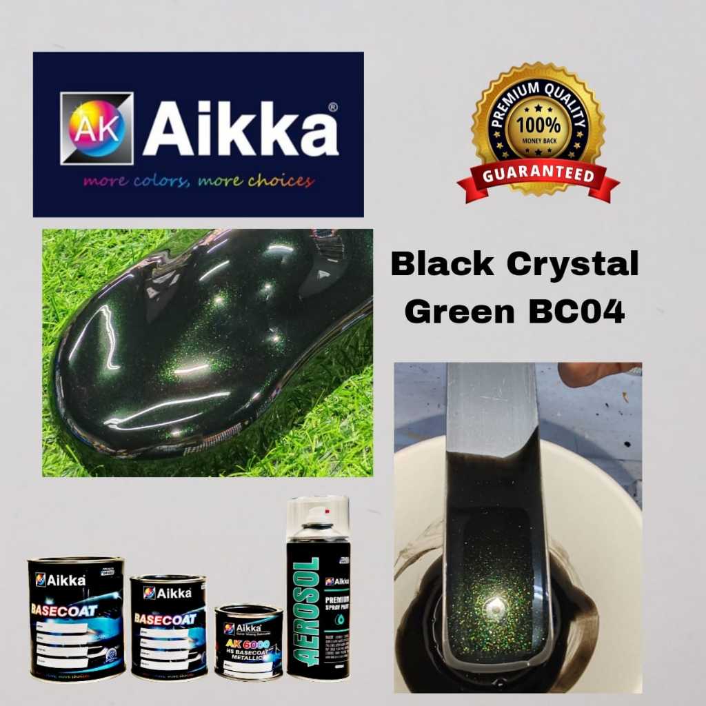 AIKKA PAINT BLACK CRYSTAL SERIES GREEN - BC04 / MIRI,SARAWAK. | Shopee ...