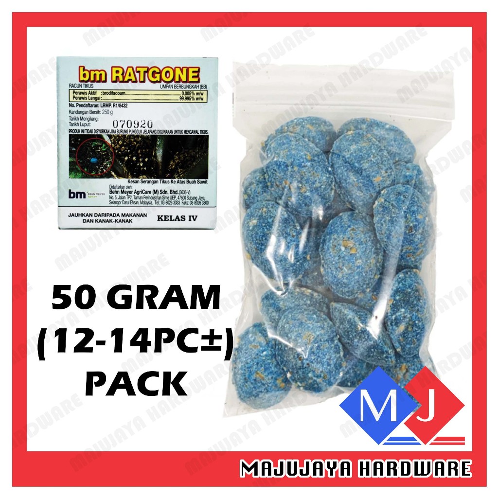 RATGONE Ubat Tikus Umpan Rodent Bait Racun Tikus Ratdown Storm Rat Bait ...
