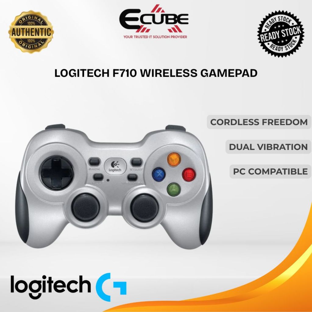 Logitech F710 Wireless Controller for PC (Joystick/X-Input/D-Input ...