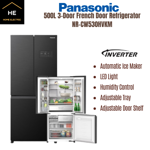 PANASONIC 500L Inverter Premium French Door Refrigerator Fridge Peti ...