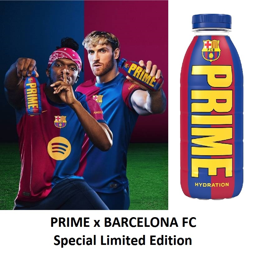 Prime Hydration Drink (Logan Paul & KSI) x BARCELONA Spain Soccer ...