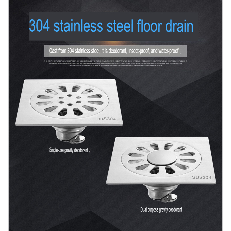 Bathroom 4 Inch 6 Inch INDOOR OUTDOOR FLOOR TRAP Floor Grating W/Filter ...