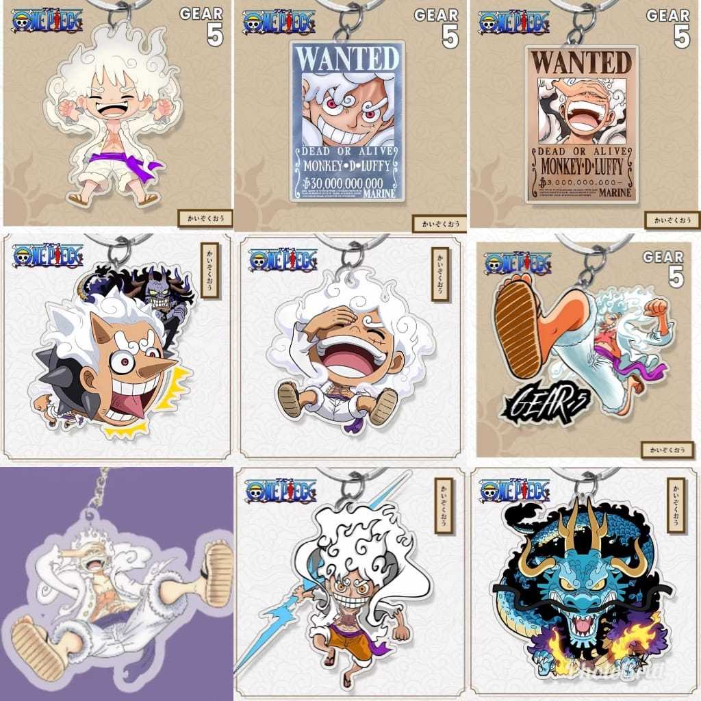 One Piece Anime Series Acrylic Keychain Monkey. D. Luffy Gear 5 Kaido ...