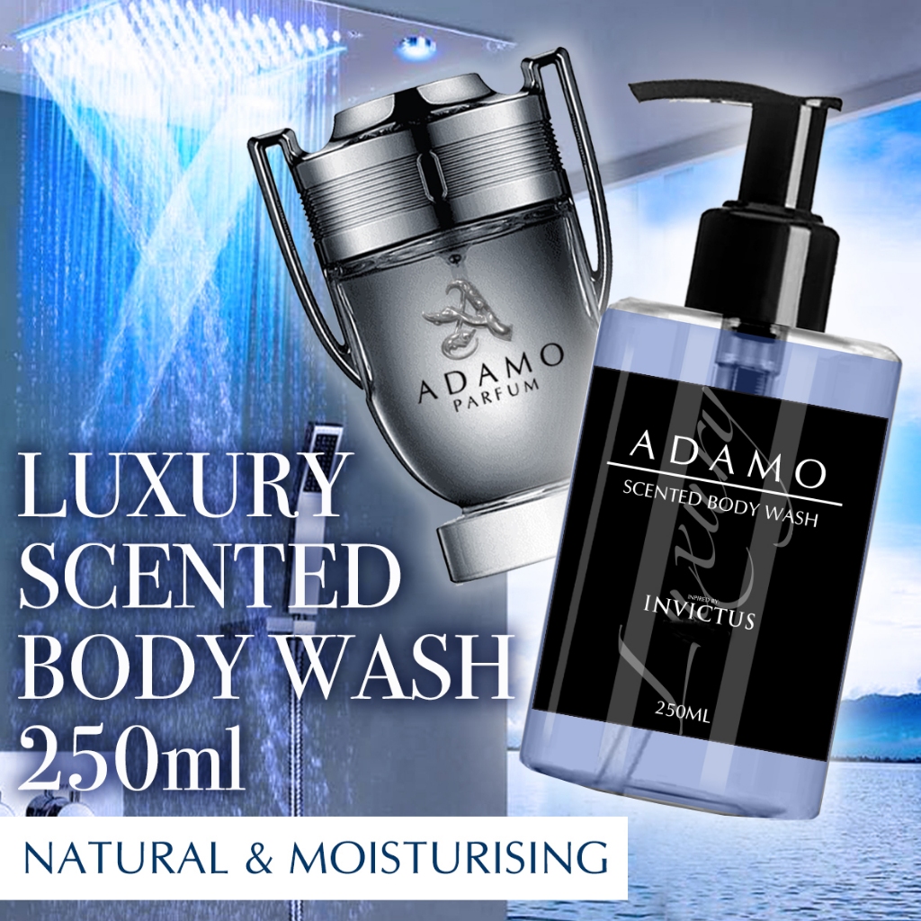 🔥Viral!!!🔥Adamo Luxury Scented Body Wash 250ML (Invictus) | Shopee Malaysia