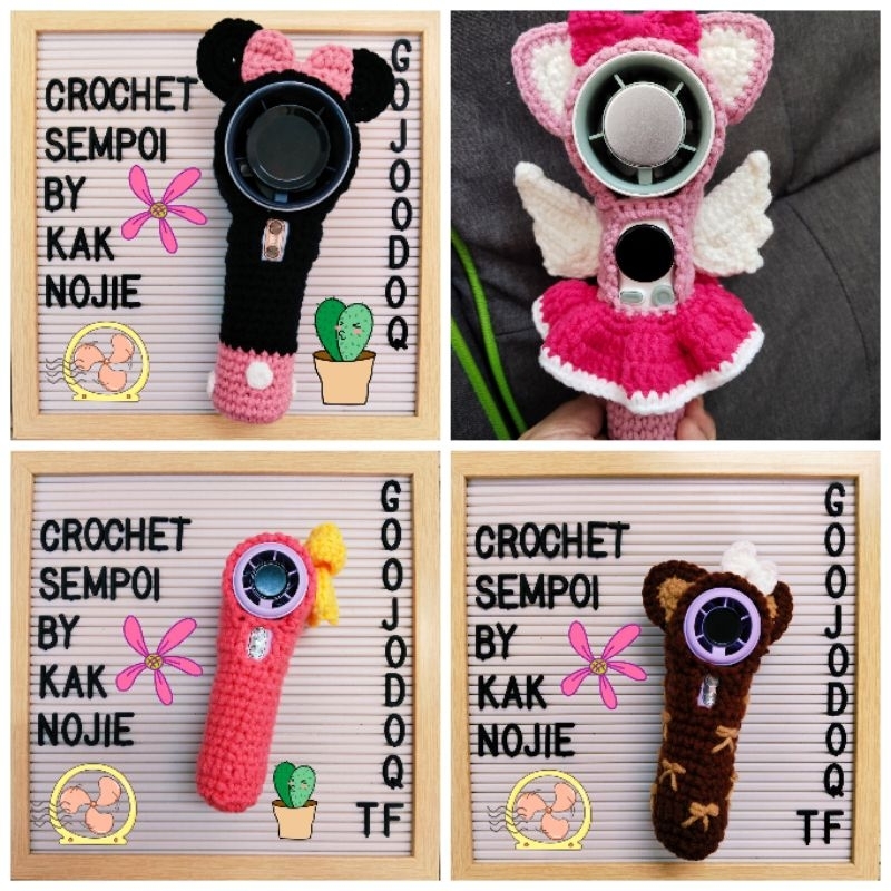 Crochet Mini Fan Cover for GOOJODOQ n GOTOP n AMGRAS (mini fan not ...