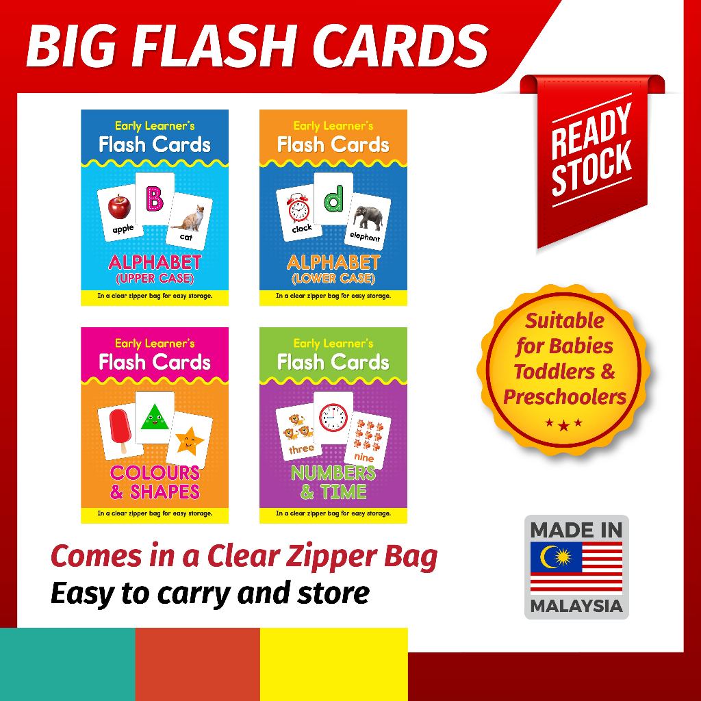 Big flash cards for baby kids toddler preschool children. Kad imbas ...