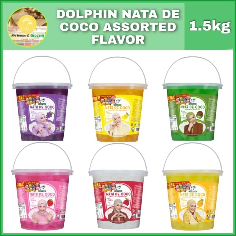 DOLPHIN NATA DE COCO ASSORTED FLAVOR 1.5KG | Shopee Malaysia