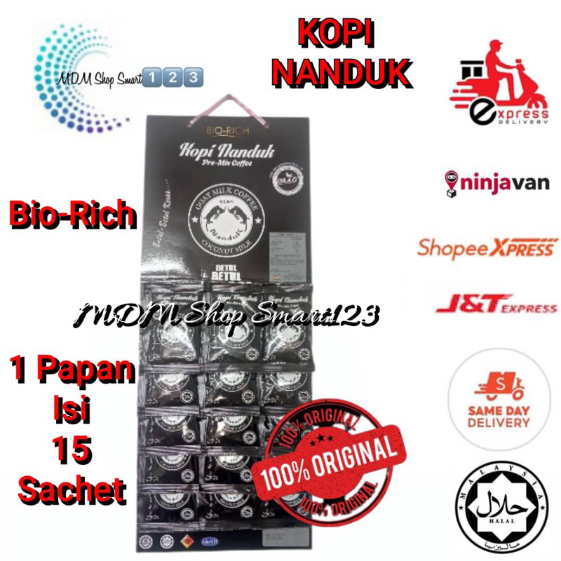 Kopi Nanduk Gula O Memberi Tenaga Biorich Kopi Kaww ( 20g x 15 sachet ) | Shopee Malaysia