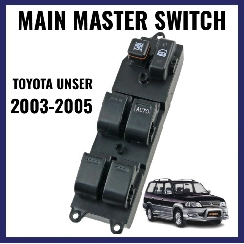 TOYOTA UNSER KF80 2003 2005 YEAR POWER WINDOW MAIN MASTER SWITCH PINTU ...